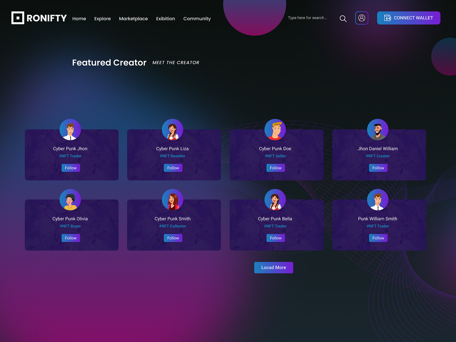 Creator Nft Figma Template By Lenxco On Dribbble