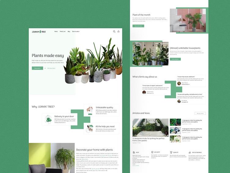 Plant store website by Towhidul Mowla on Dribbble