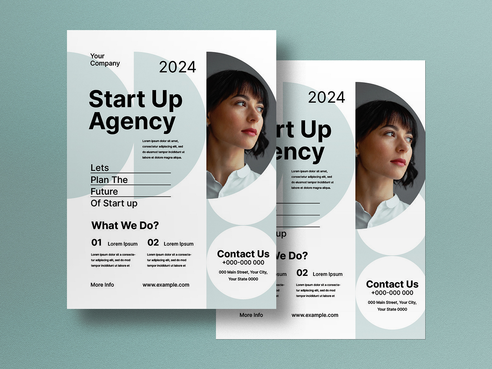 White Modern Minimalist Start Up Agency by Graphicook on Dribbble