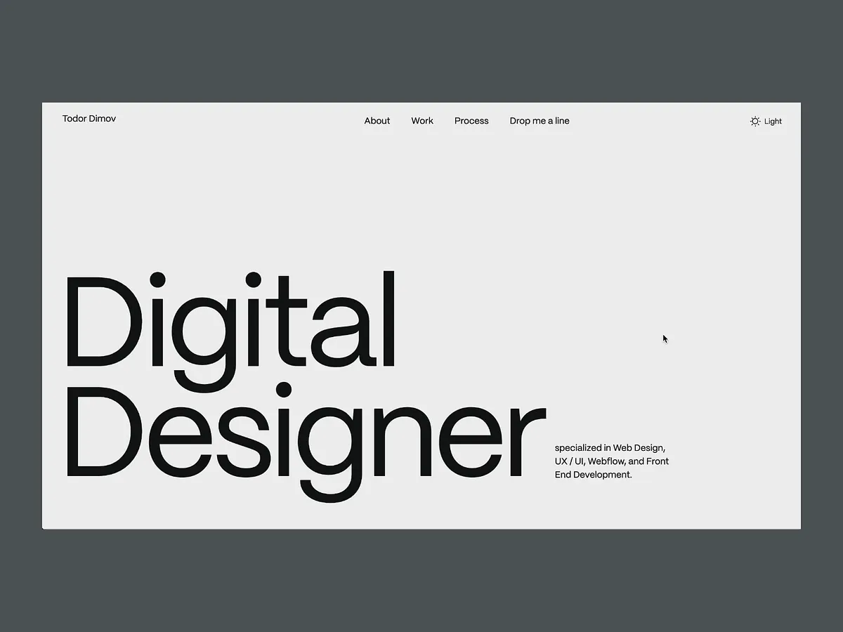 Minimal Portfolio designs, themes, templates and downloadable graphic ...