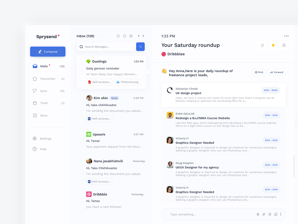 Simple Messaging App Concept by Giorgi for Ascended on Dribbble