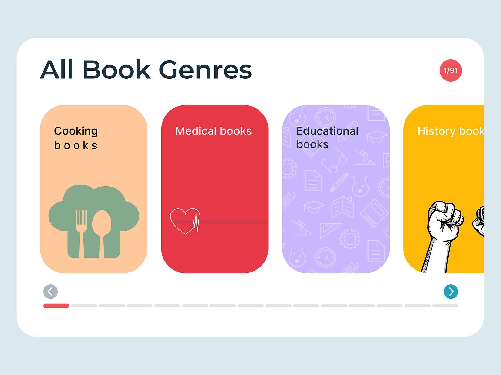 All Book Genres Show by Sadegh on Dribbble