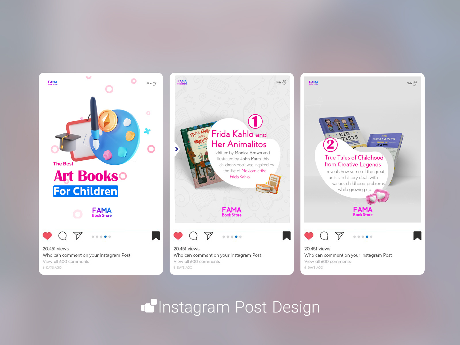 Book Store Instagram Post Design by Rayboug on Dribbble