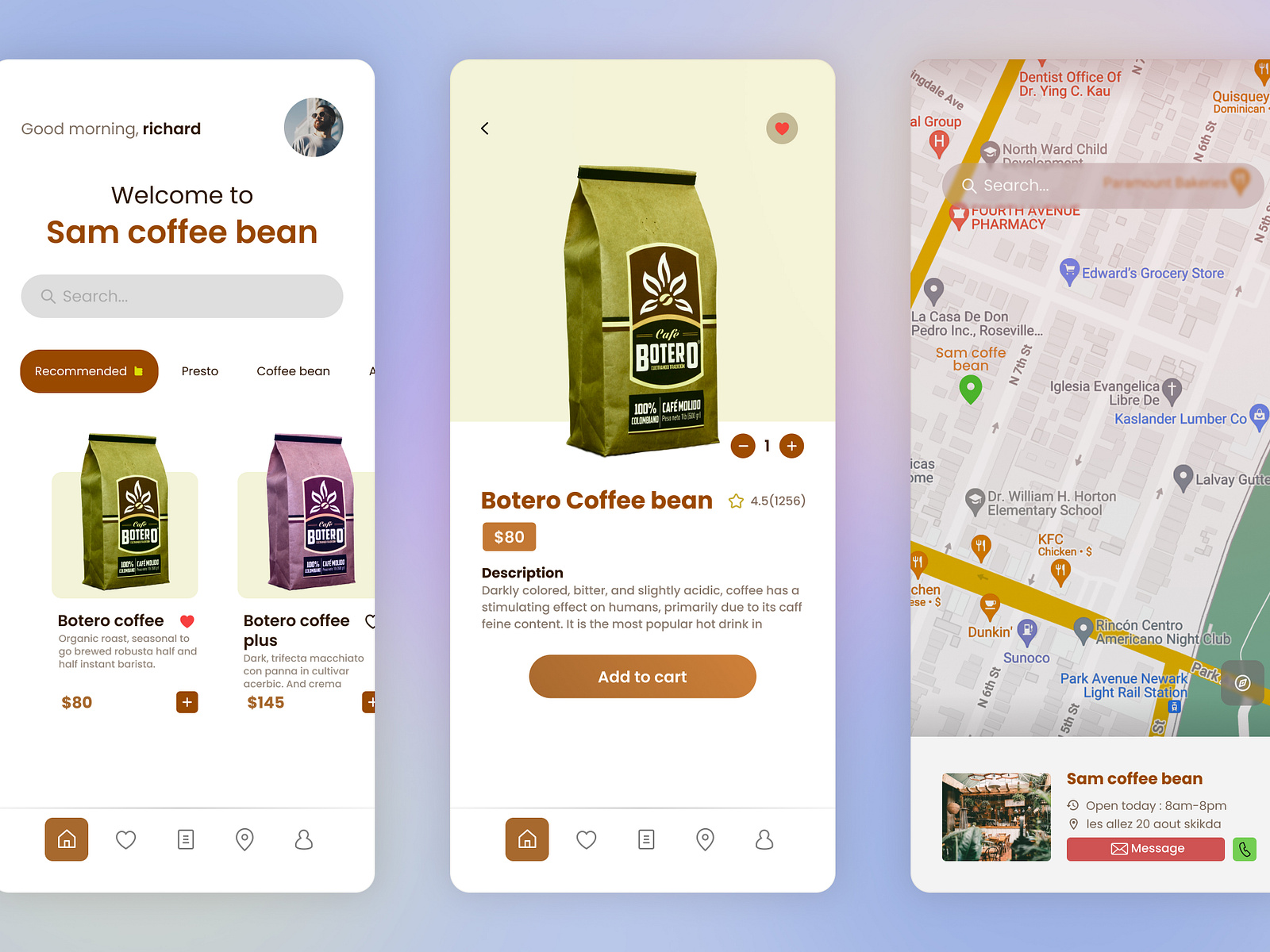 Coffee UI app design by adjmokhtar on Dribbble