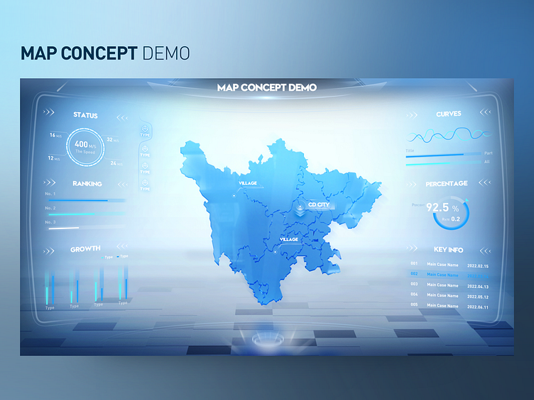 Map Concept x FUI by ZAN on Dribbble