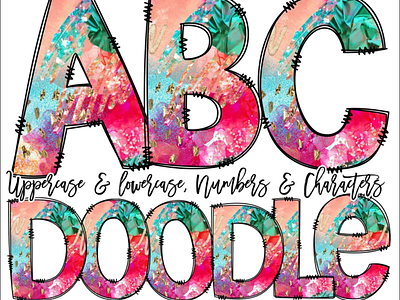 Doodle Font Doodle Alpha Pack Letters Doodle Letters PNG by Subfulli on ...