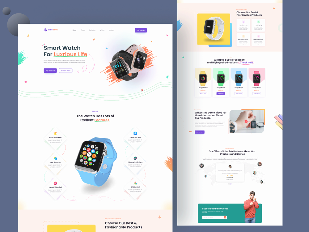 Watch Website designs, themes, templates and downloadable graphic ...