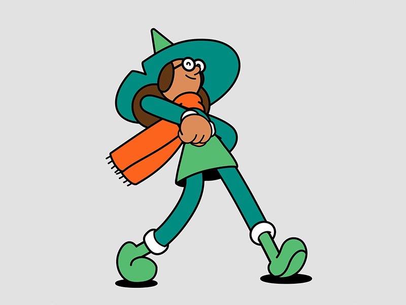 Happy Walk Cycle by Quỳnh Diệp on Dribbble