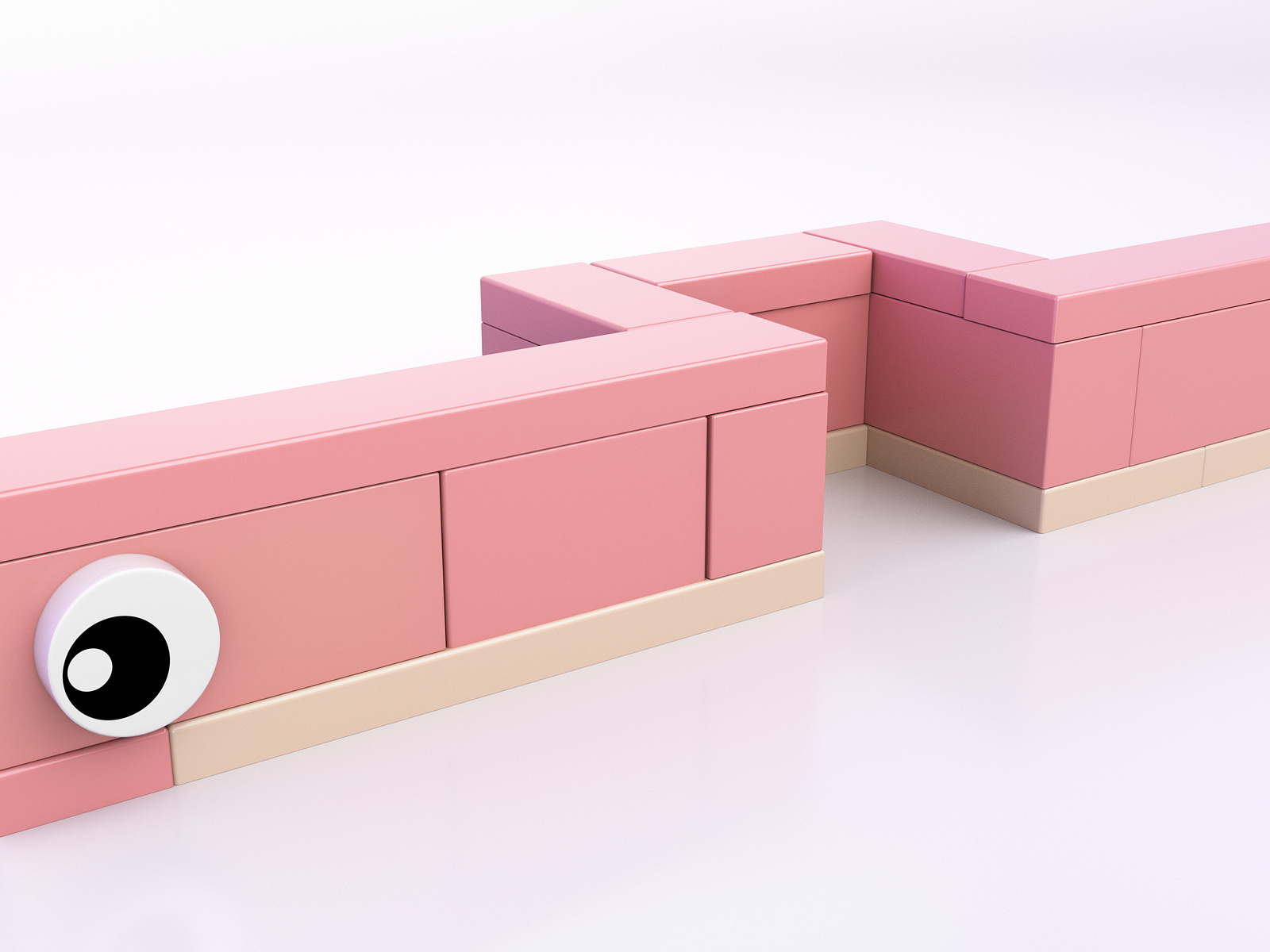 3D Worms Lego Fan Art by Damien Casimiri on Dribbble