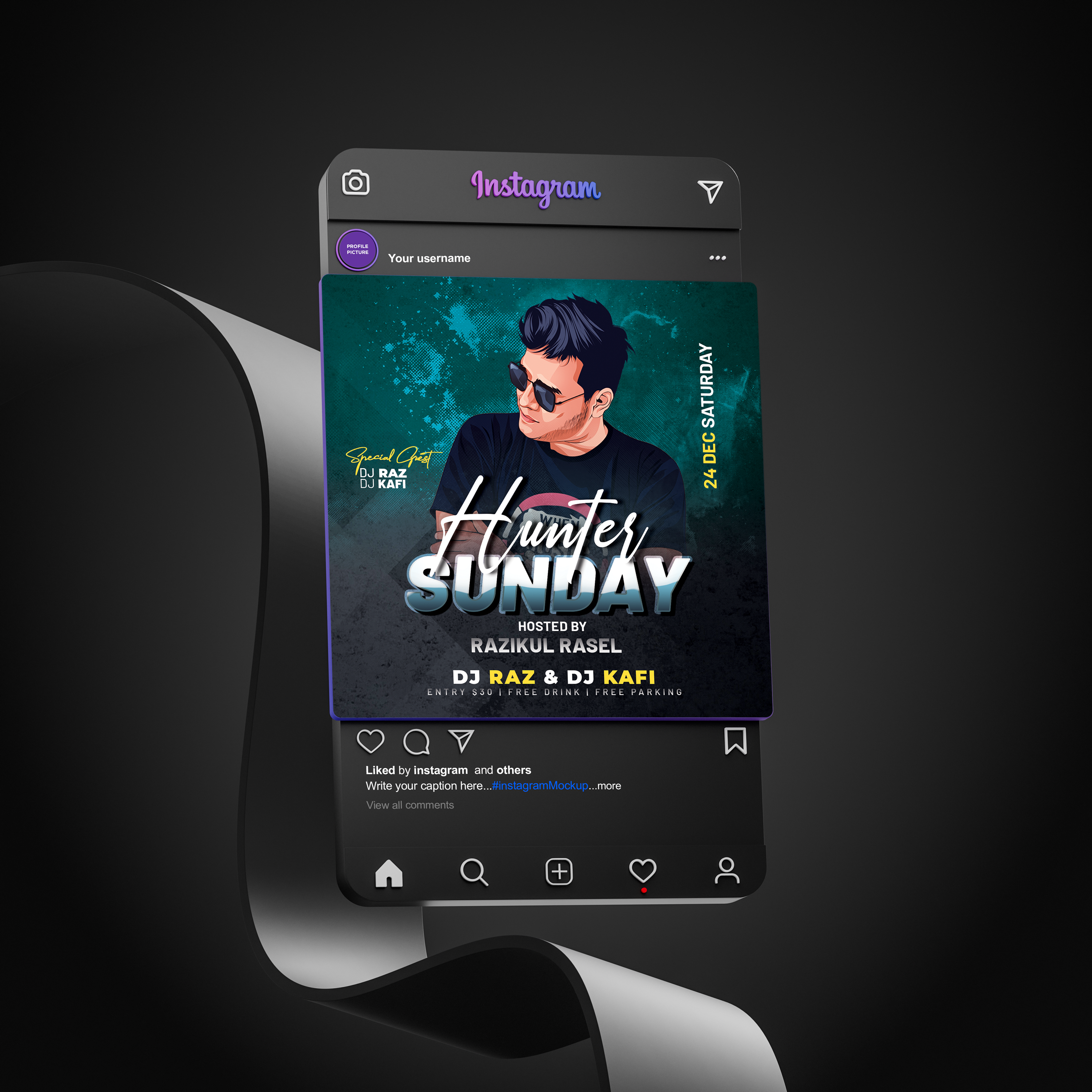 Social Media Post Design for Consert / event or Dj Party by Razikul ...