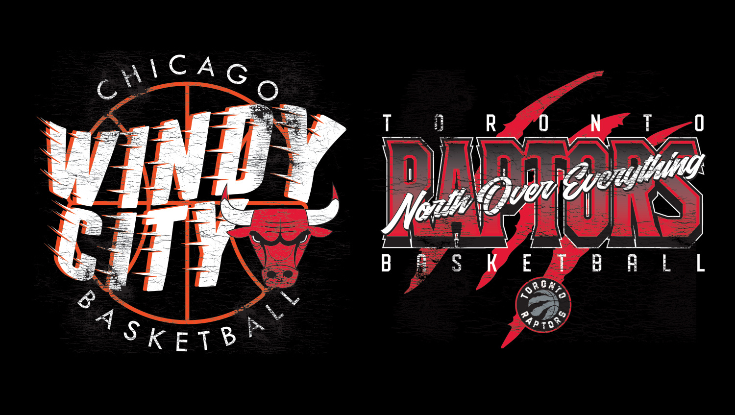 NBA TEAM SLOGANS - BULLS/RAPTORS by TRAVROC on Dribbble