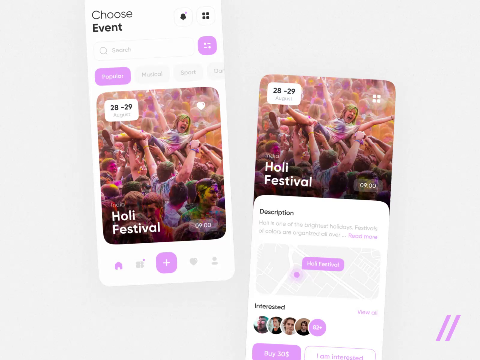 Ticket Purchase Mobile IOS App by Kristina Taskaeva for Purrweb UI/UX ...