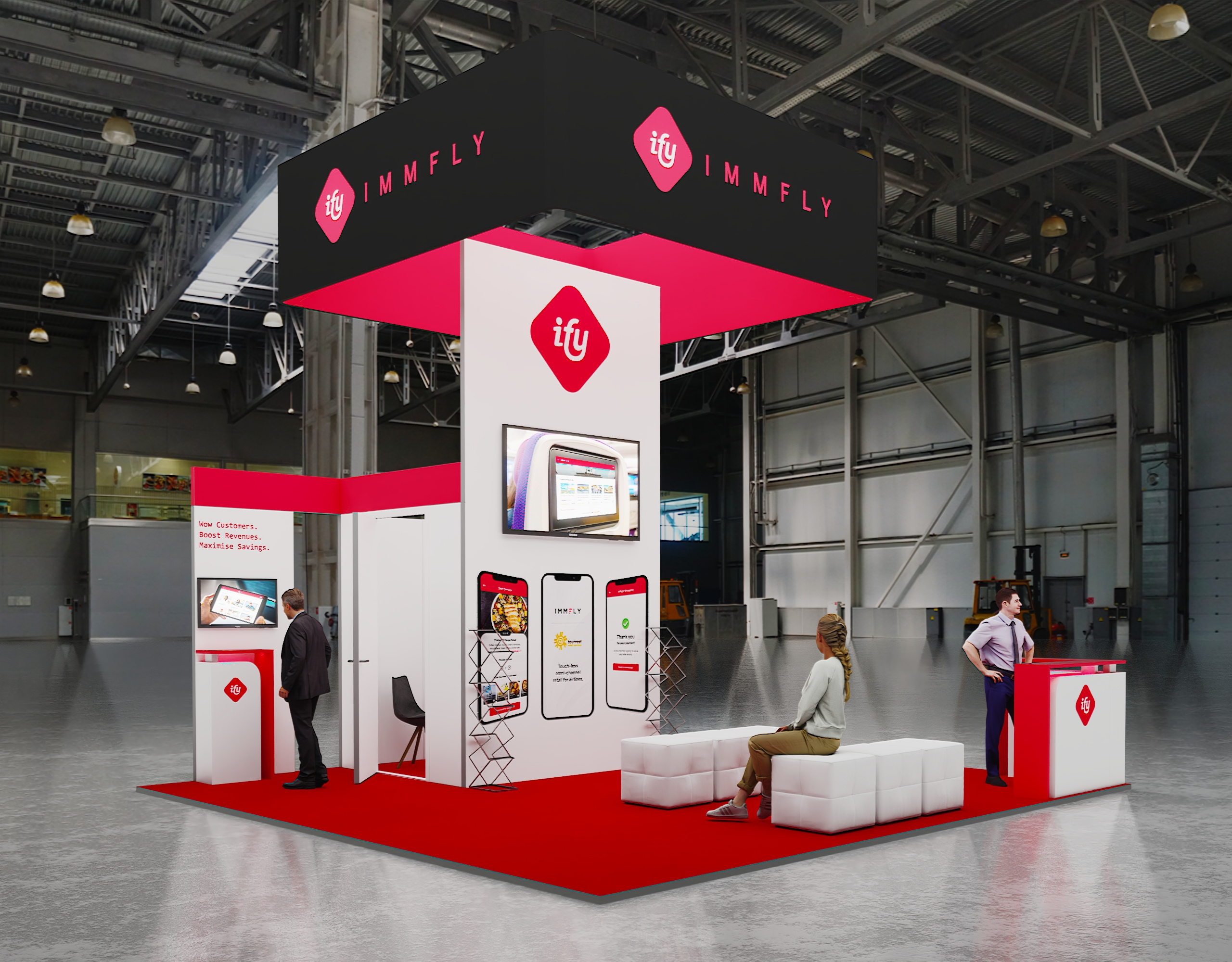 beMatrix modular exhibition stand design by Expozhuk on Dribbble