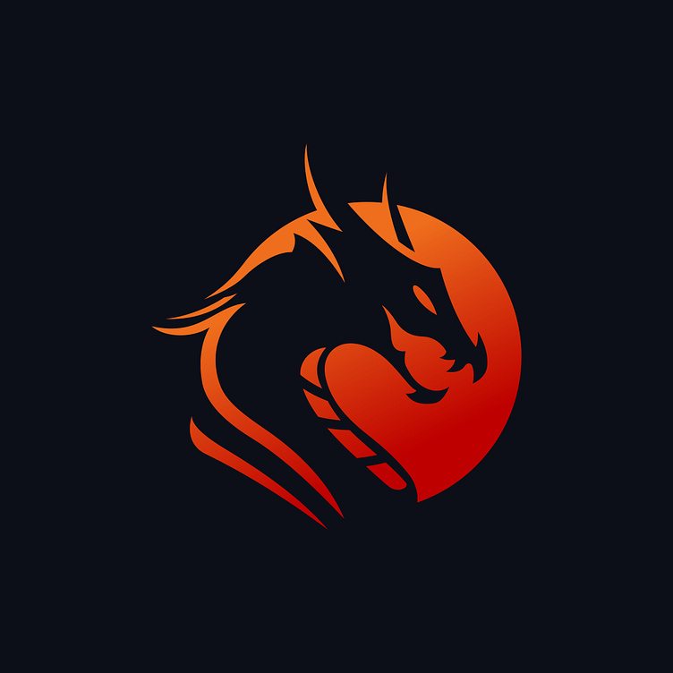 Iconic Dragon Logo by Flock! Studio on Dribbble