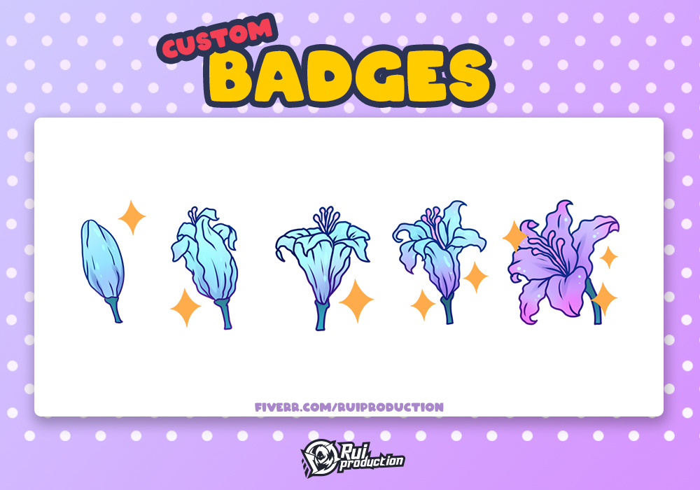 vtuber chibi emotes twitch, custom badges, cute by ruiproduction on ...