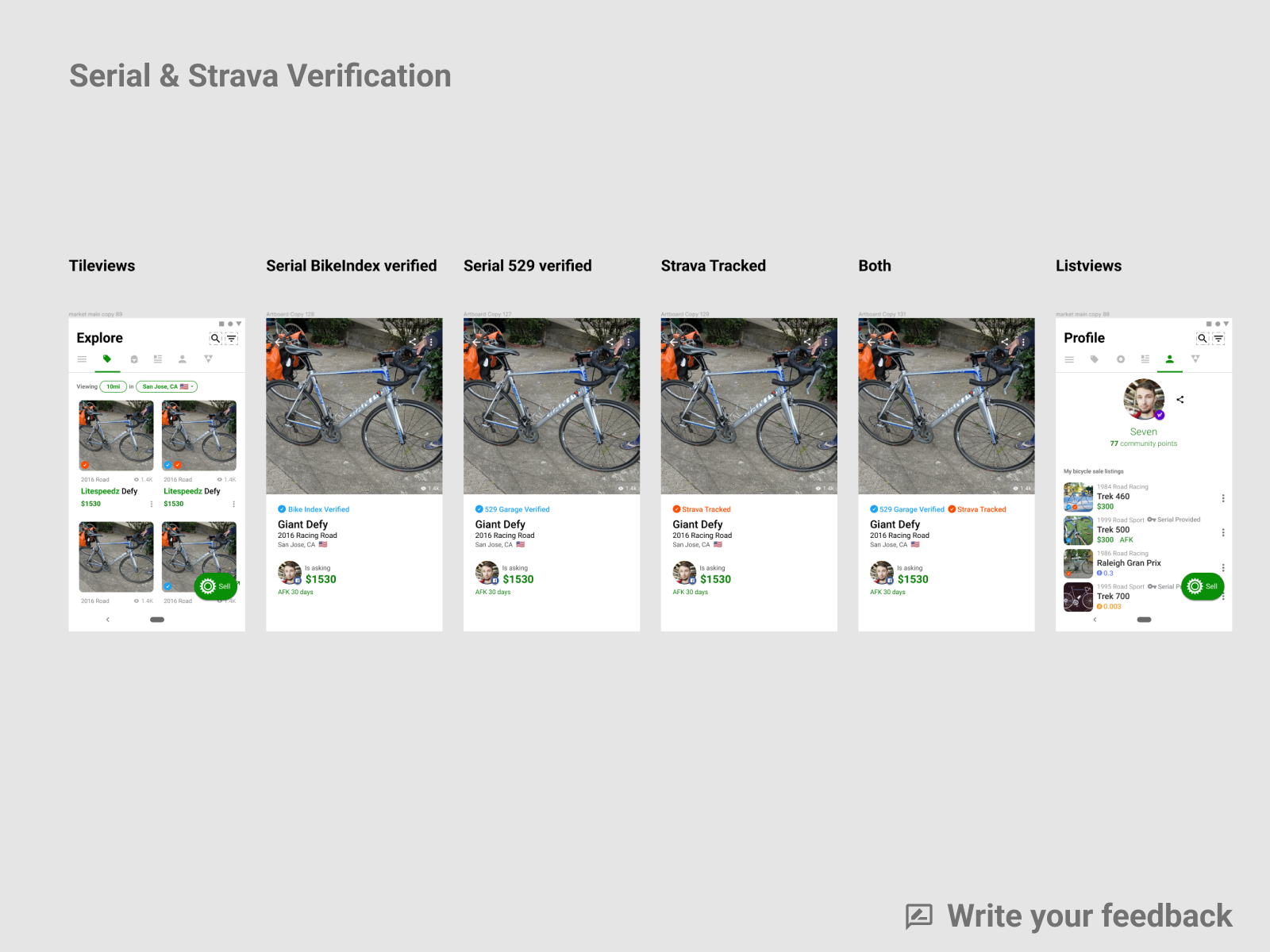 Sprocket Android Serial & Strava Verification Wireframes by 7 for ...