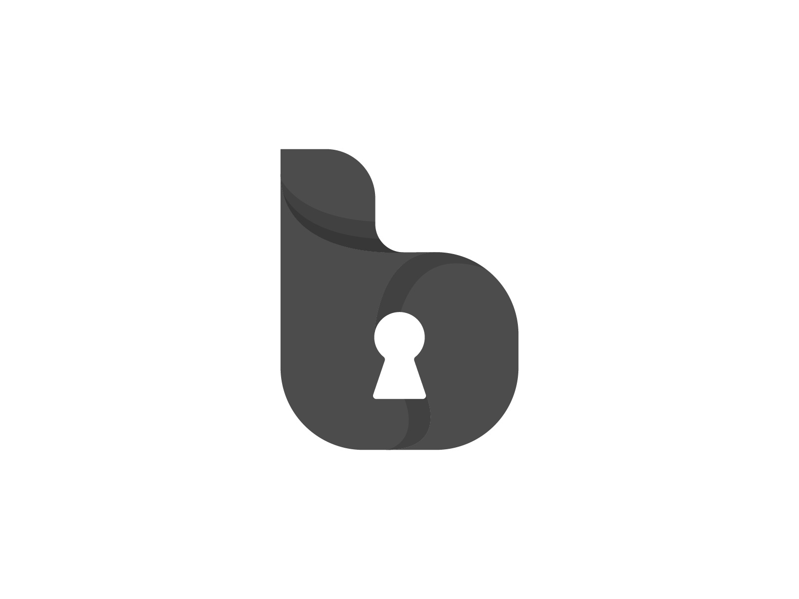 Letter b + Security Logo - Bank Lock Logo . by Rahid Rehman | Branding ...