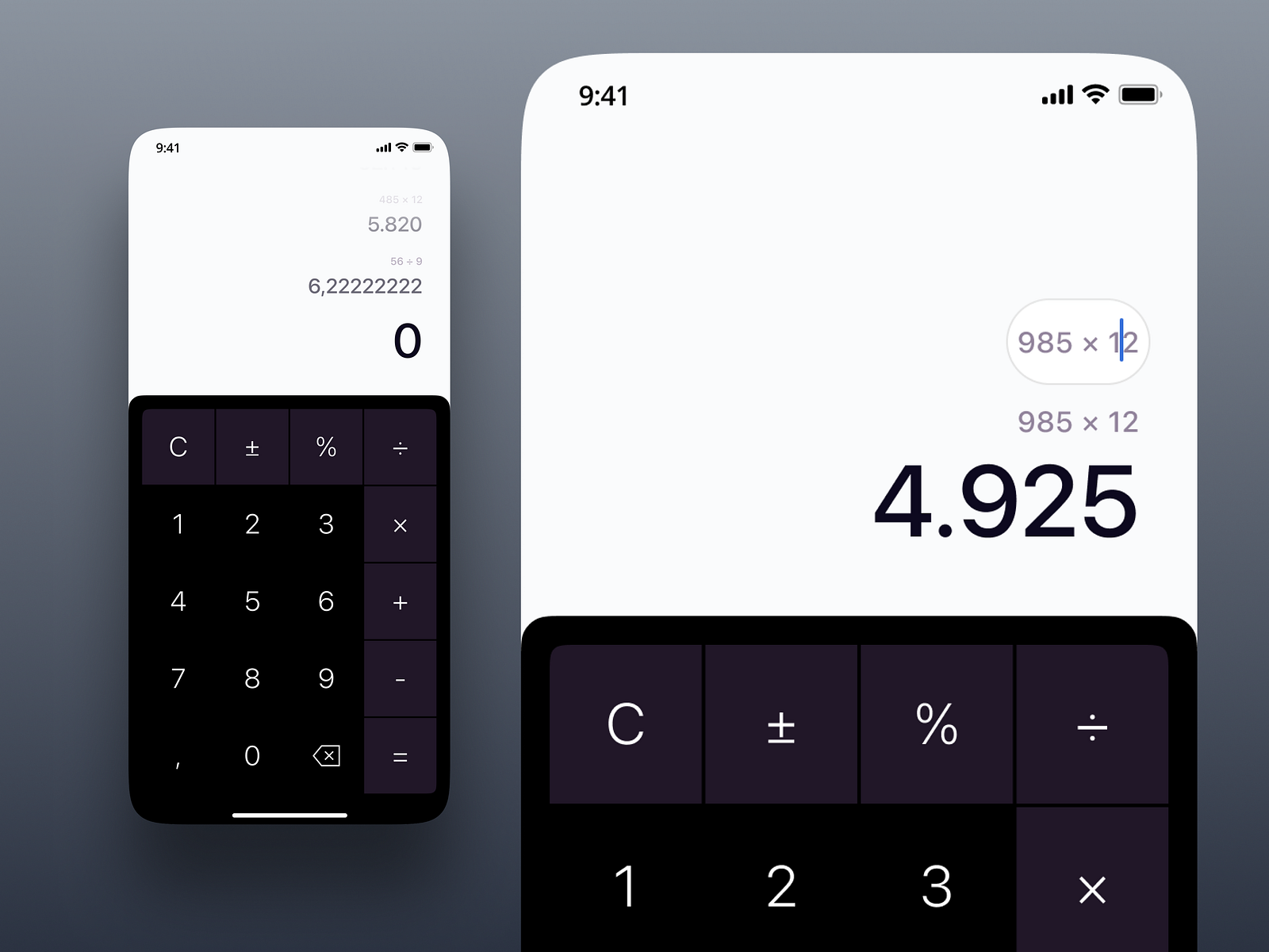 Calculator App by Eric Christian Pambou on Dribbble