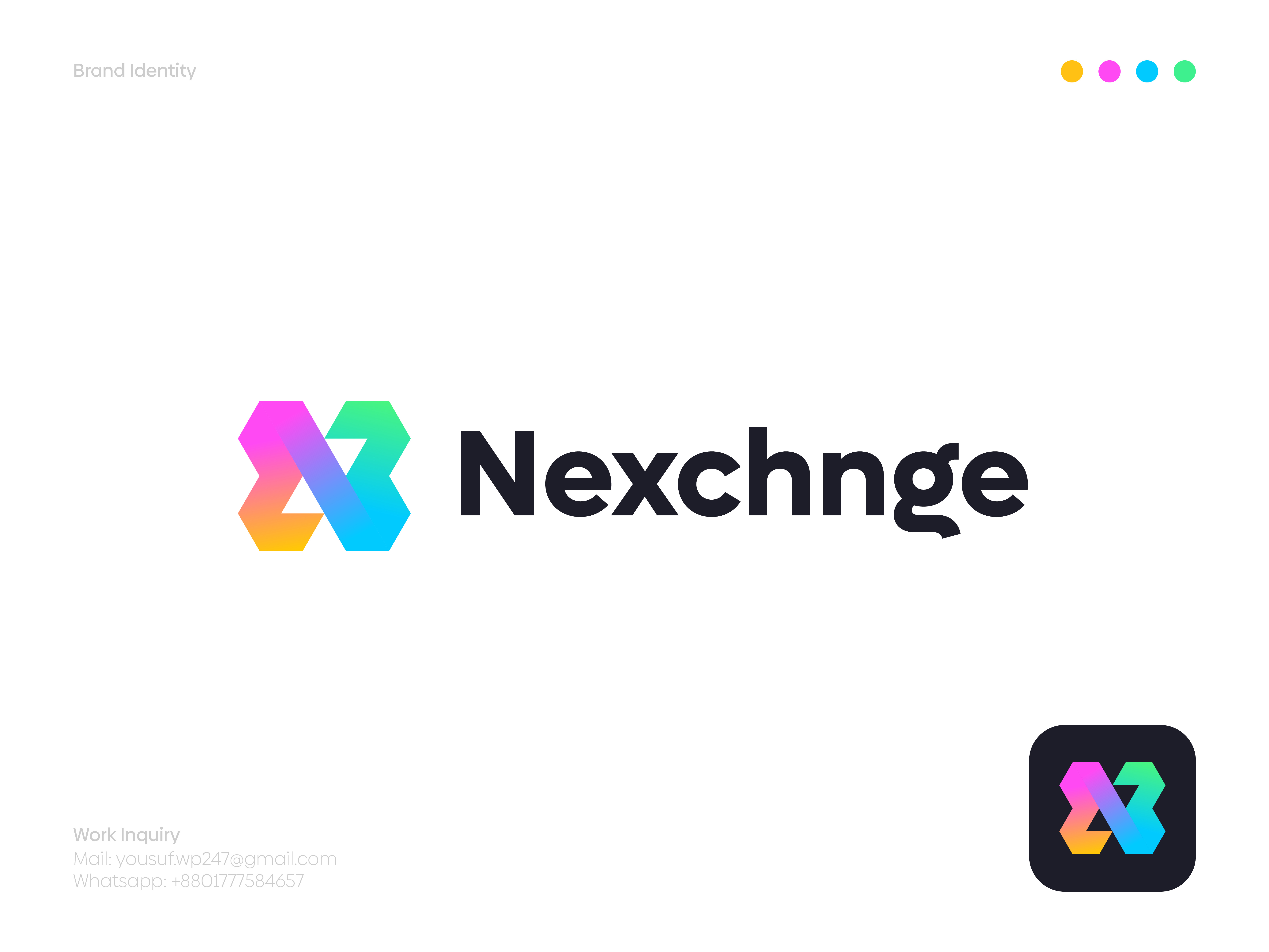 Crypto Currency Exchange Logo Concept | Colorful Monogram Design by ...