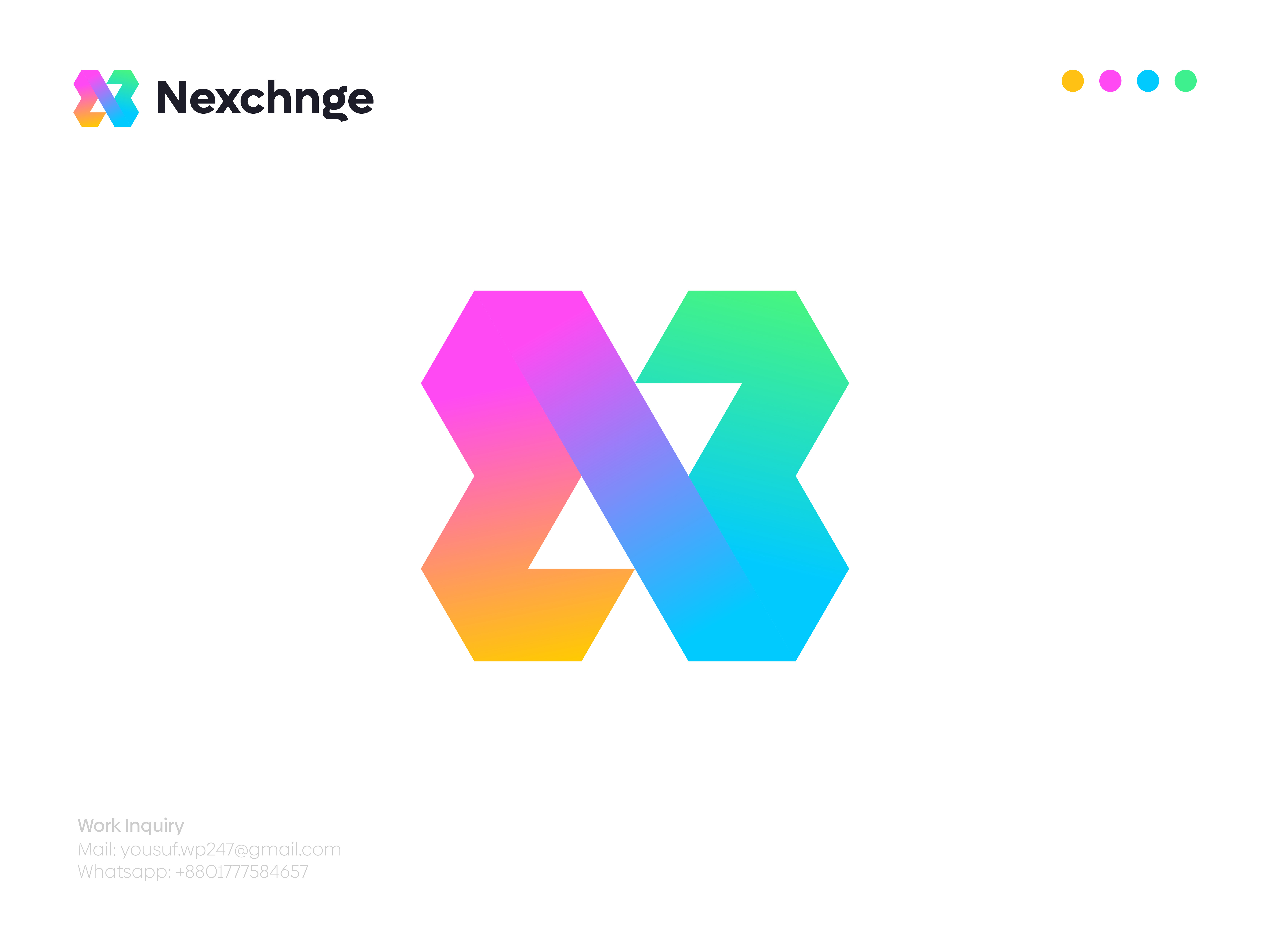 Crypto Currency Exchange Logo Concept | Colorful Monogram Design by ...