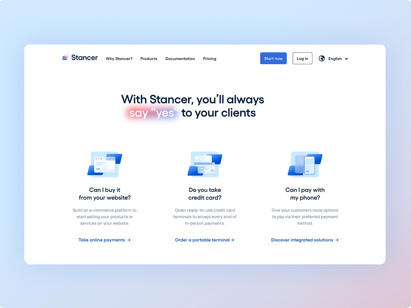 Stancer - Homepage by Mozza on Dribbble