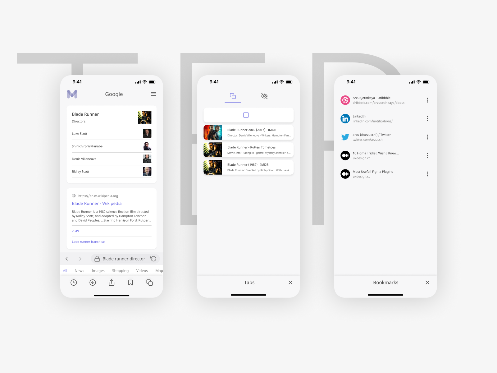 MASTER Mobile Browser App - Case Study by Arzu Çetinkaya on Dribbble