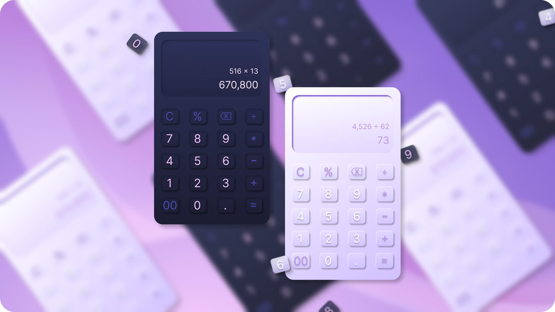 Calculator User Interface design by Rana Lokeswar Rao on Dribbble