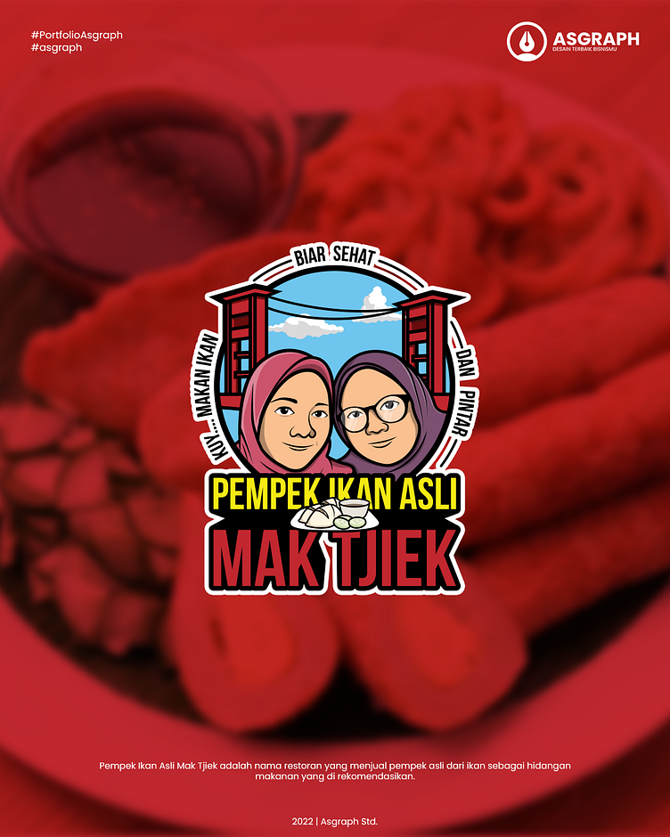 Pempek Palembang Mascot Logo Design by Aris Sempani on Dribbble