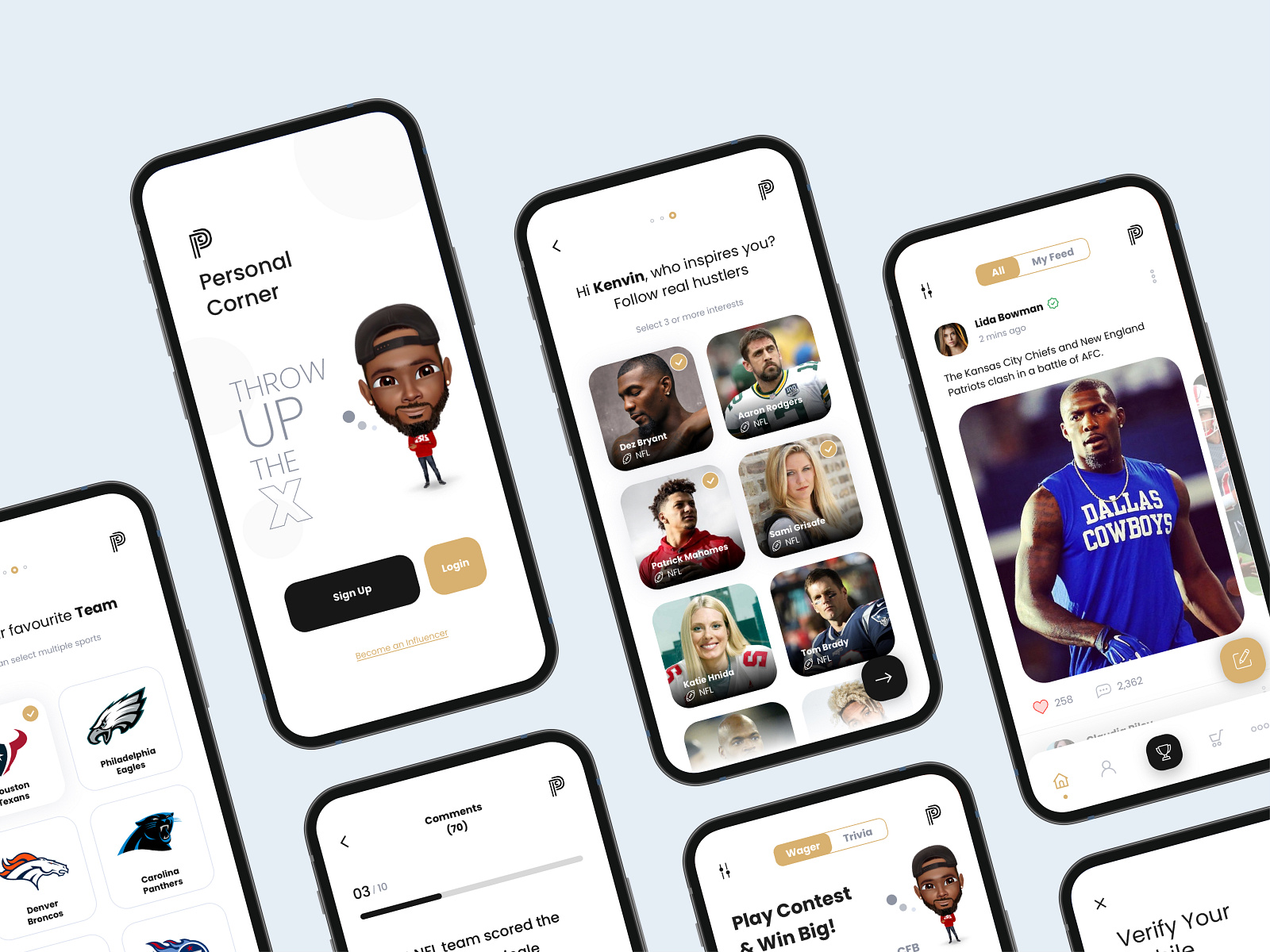 Personal Corner App by Design Shake on Dribbble