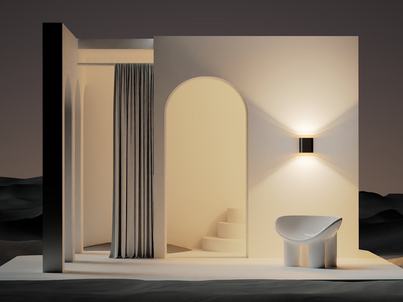 Duell wall lighting by OUUM on Dribbble