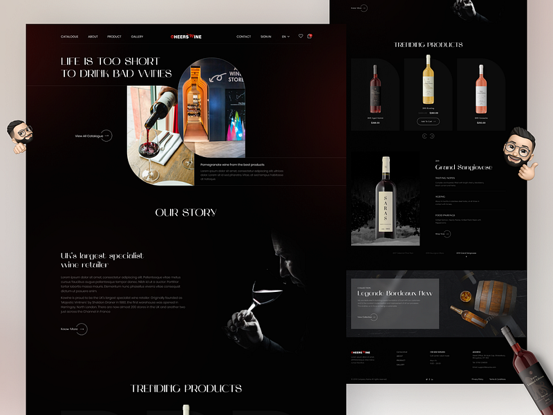 Wine Website designs, themes, templates and downloadable graphic ...