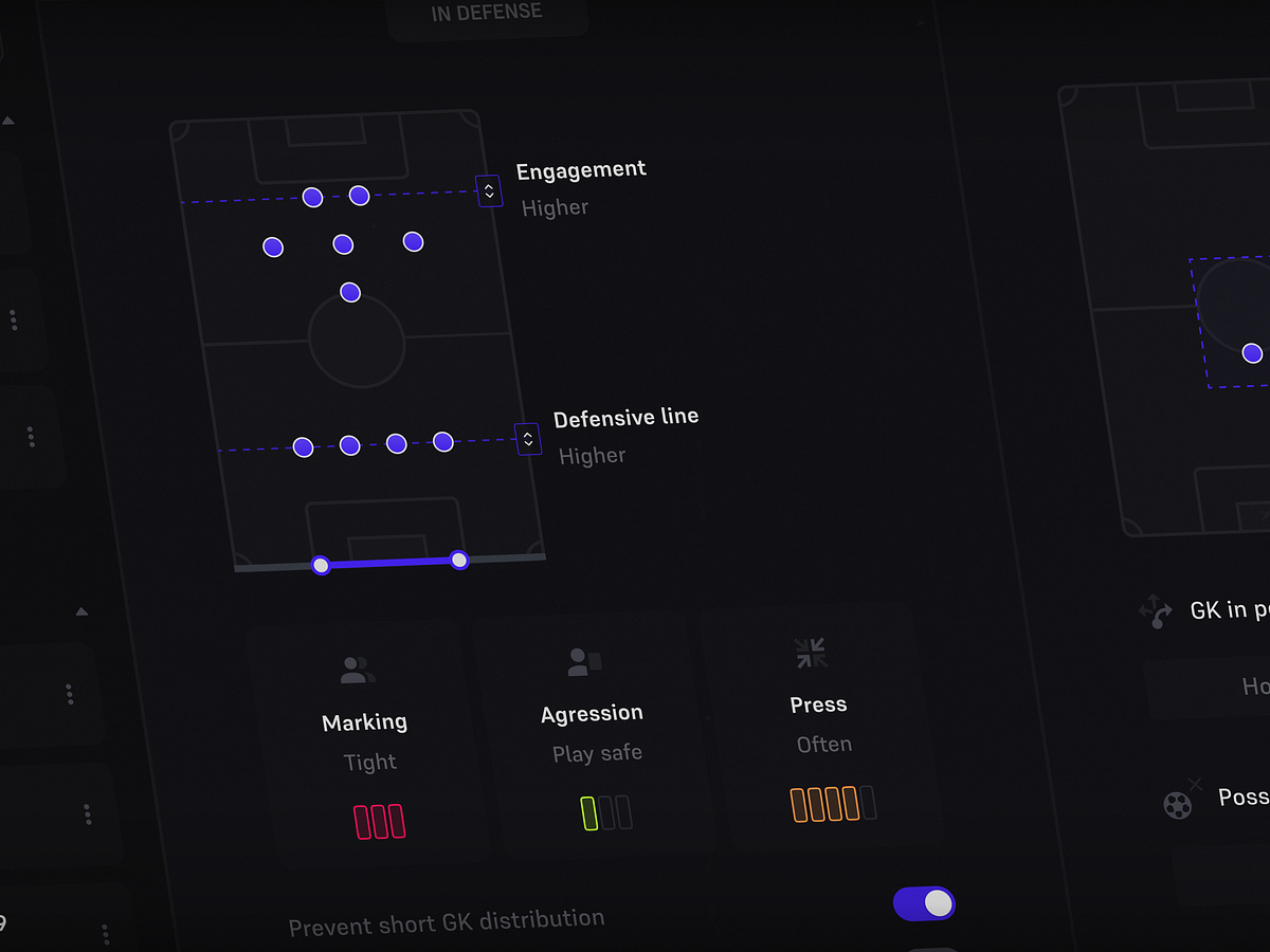 Football Manager - Tactic Screen redesign • Case Study by Piotr Kosmala ...