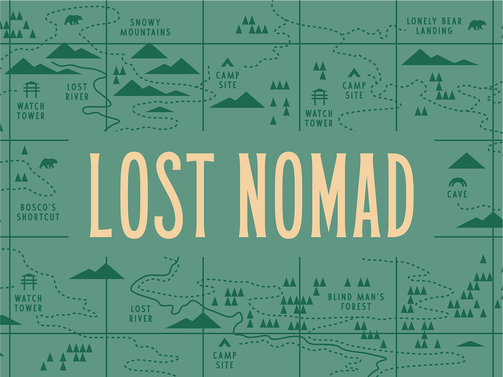 Map Concept for Lost Nomad by Luke Fehribach on Dribbble