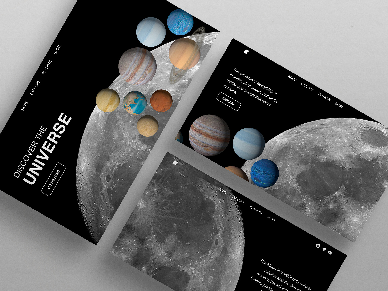 Space Website UI Design by Gabook on Dribbble
