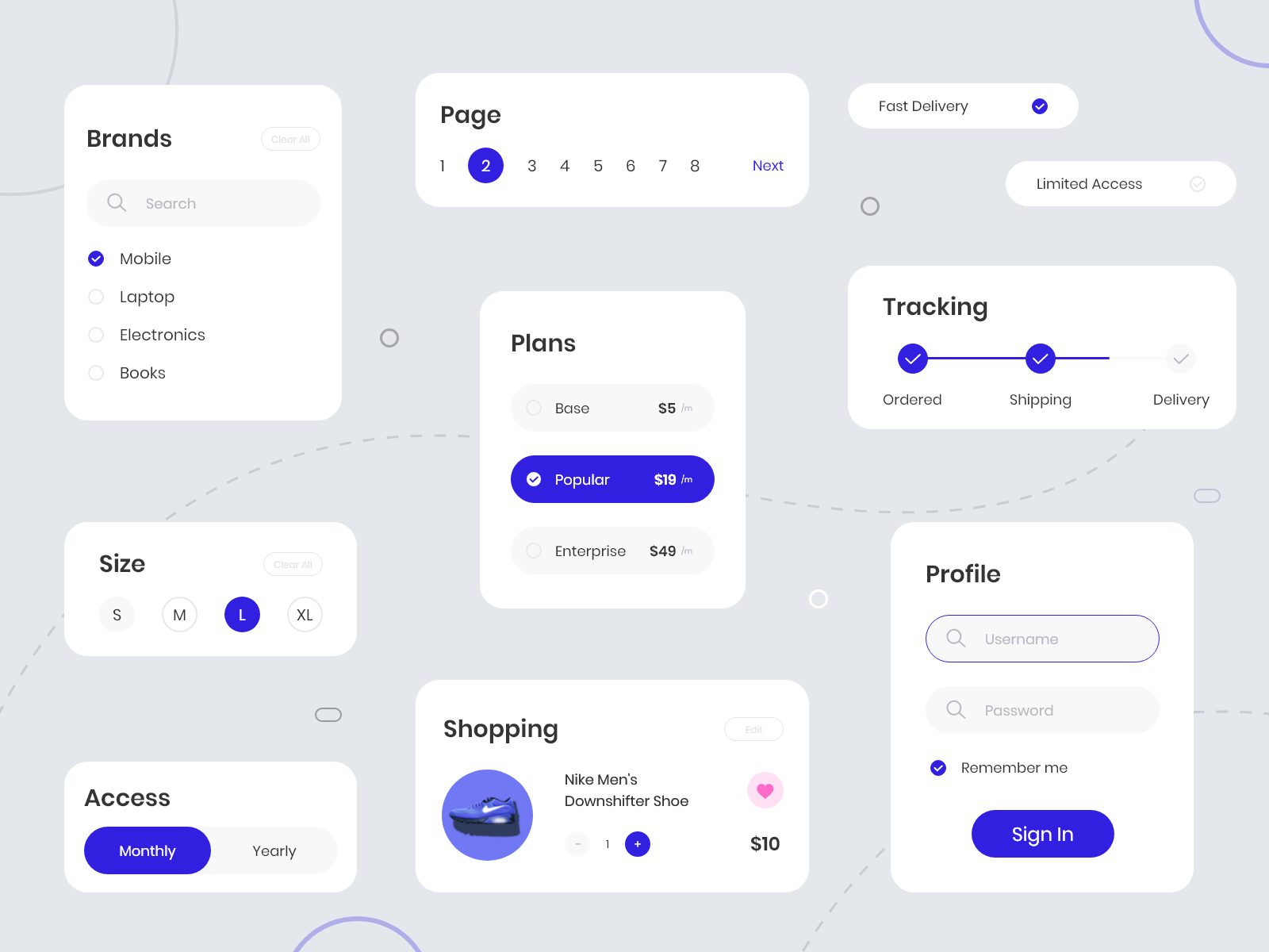 Selection UI Components by Karthikraja on Dribbble Selection UI Components by Karthikraja on Dribbble