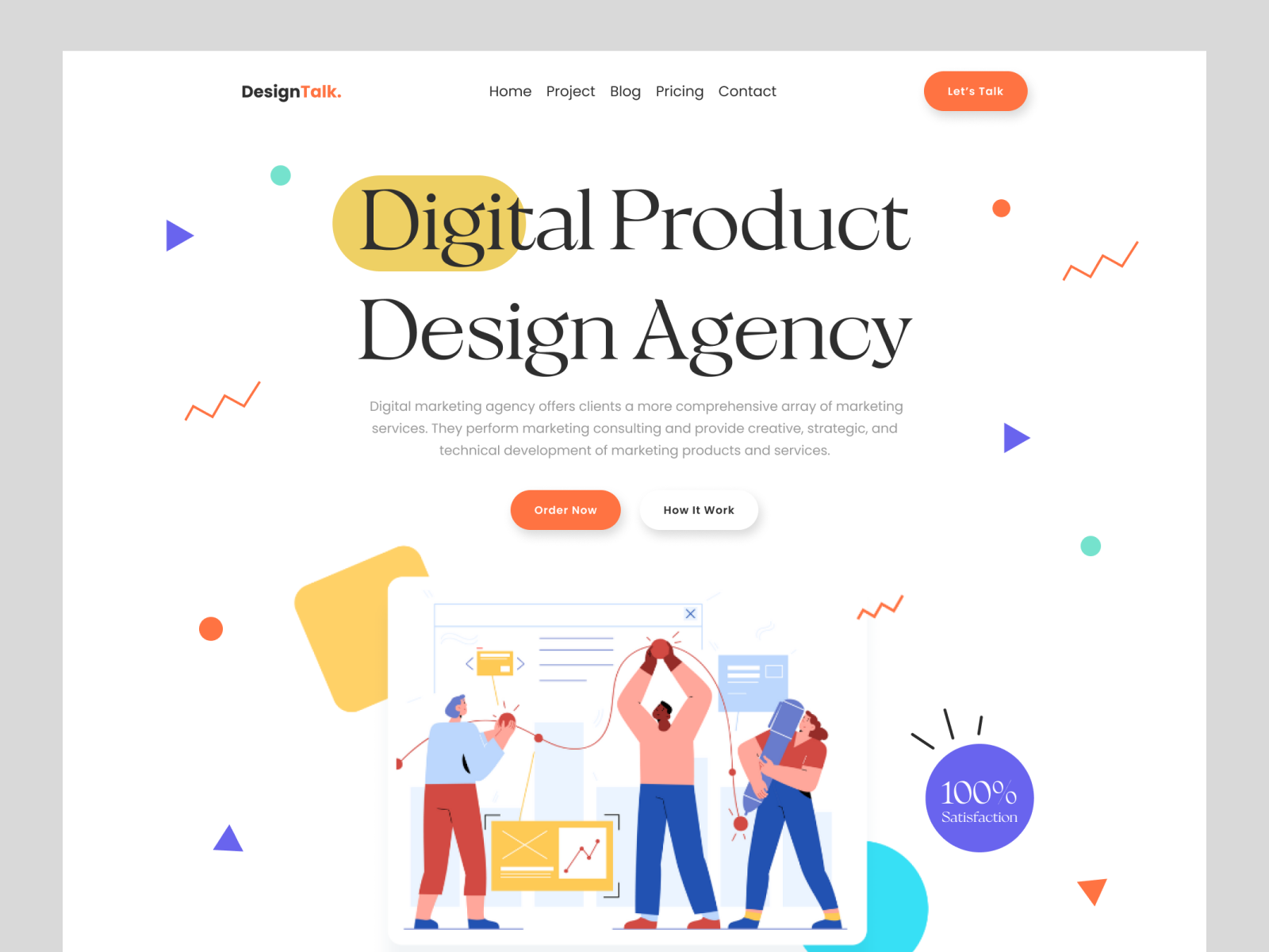 Digital Design Agency Website by Designmind - UI/UX Agency on Dribbble