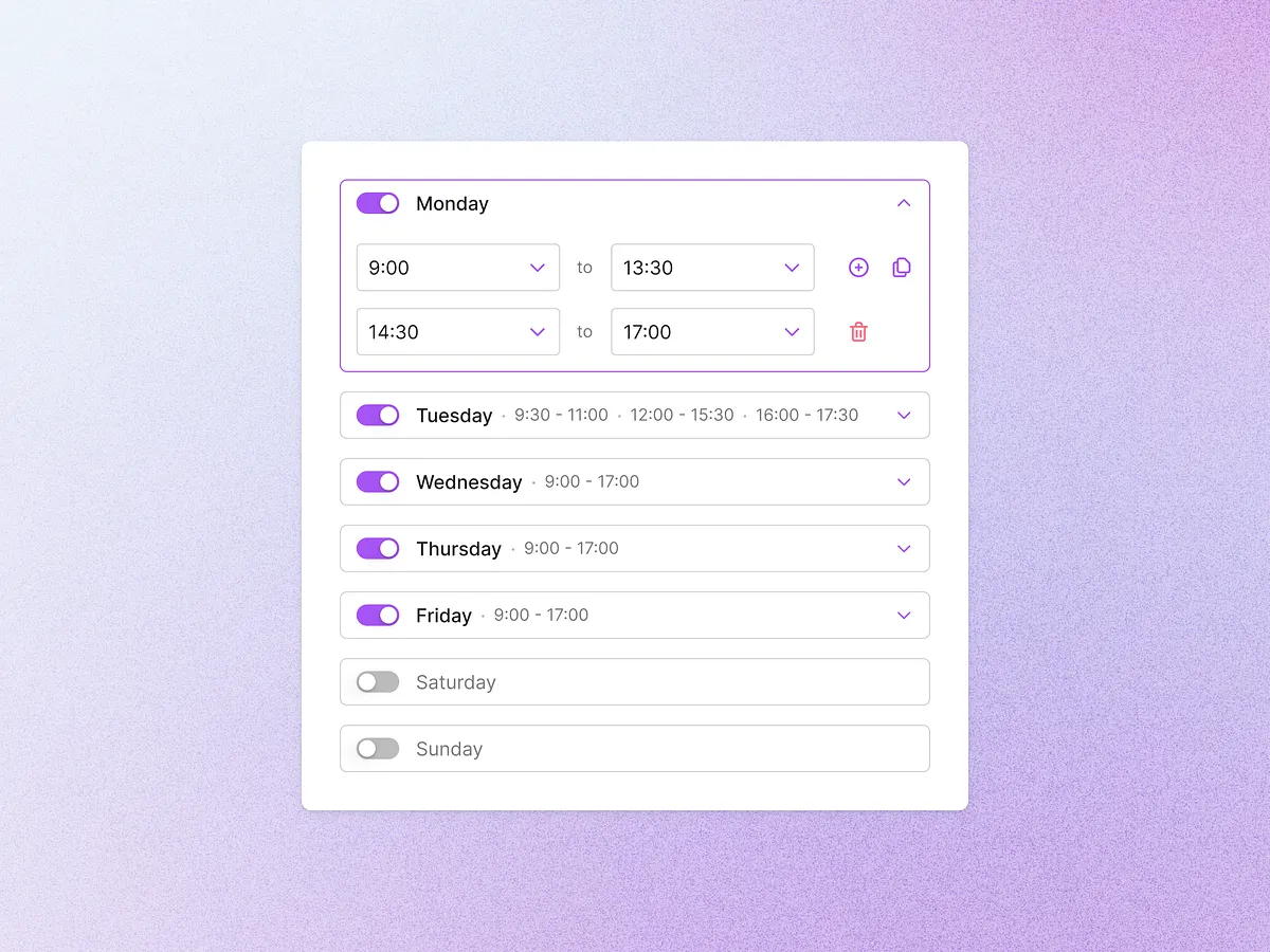 Browse thousands of Schedule images for design inspiration | Dribbble