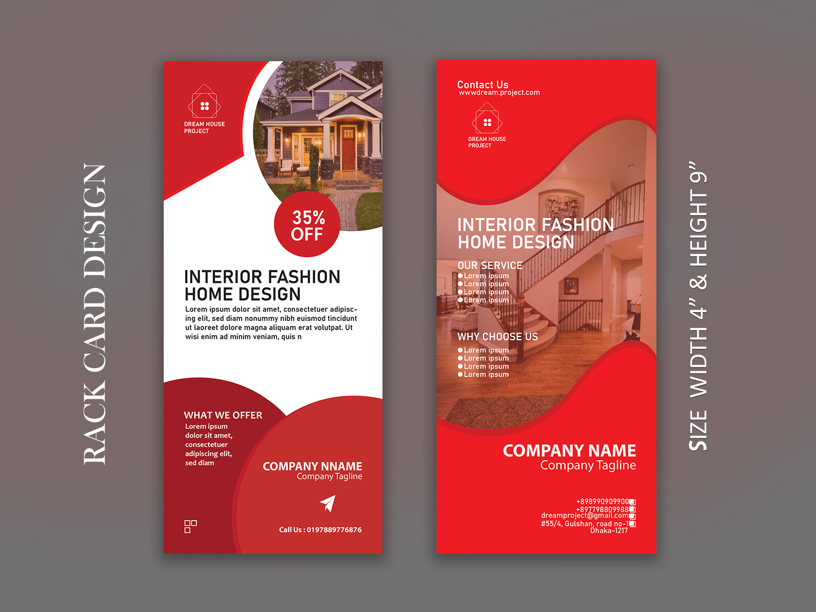 Rack Card Design by Salma Sayeed on Dribbble