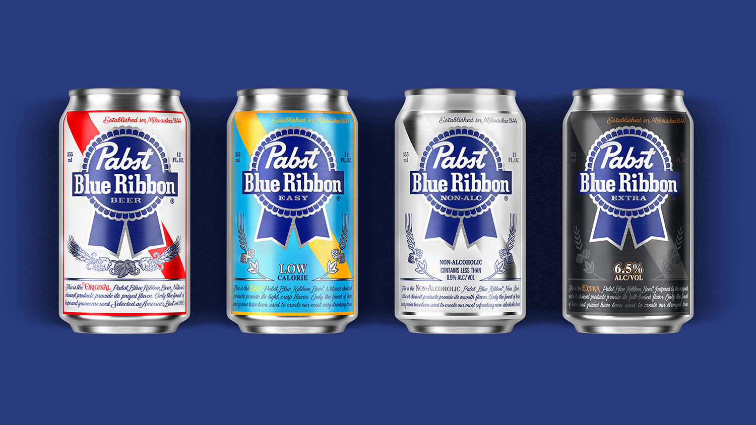 Pabst Blue Ribbon Easy Design by Sanuwer Hossen on Dribbble