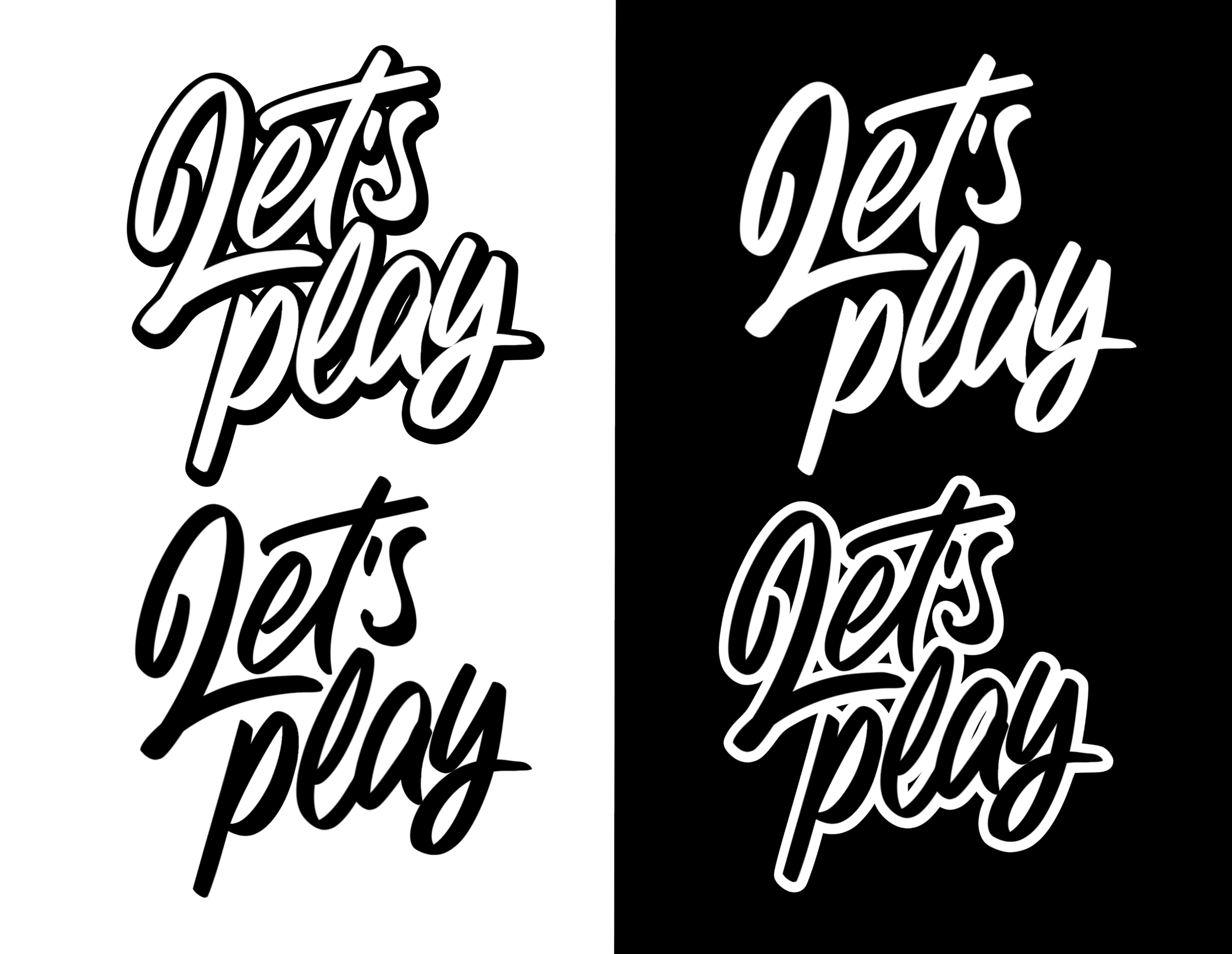 LET’S PLAY lettering calligraphy by Natalya Tatar on Dribbble