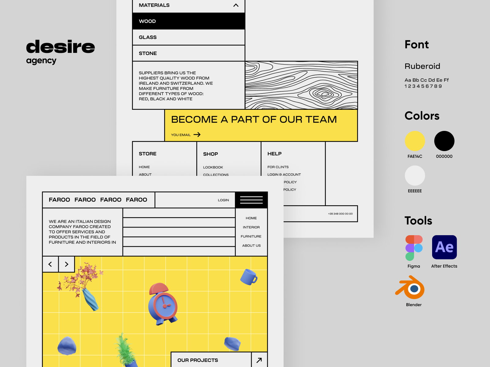 Landing | Faroo by Desire Creative Agency for Desire Creative on Dribbble