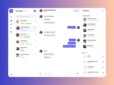 Chat Web App UI Kit by FigmaUI4Free on Dribbble