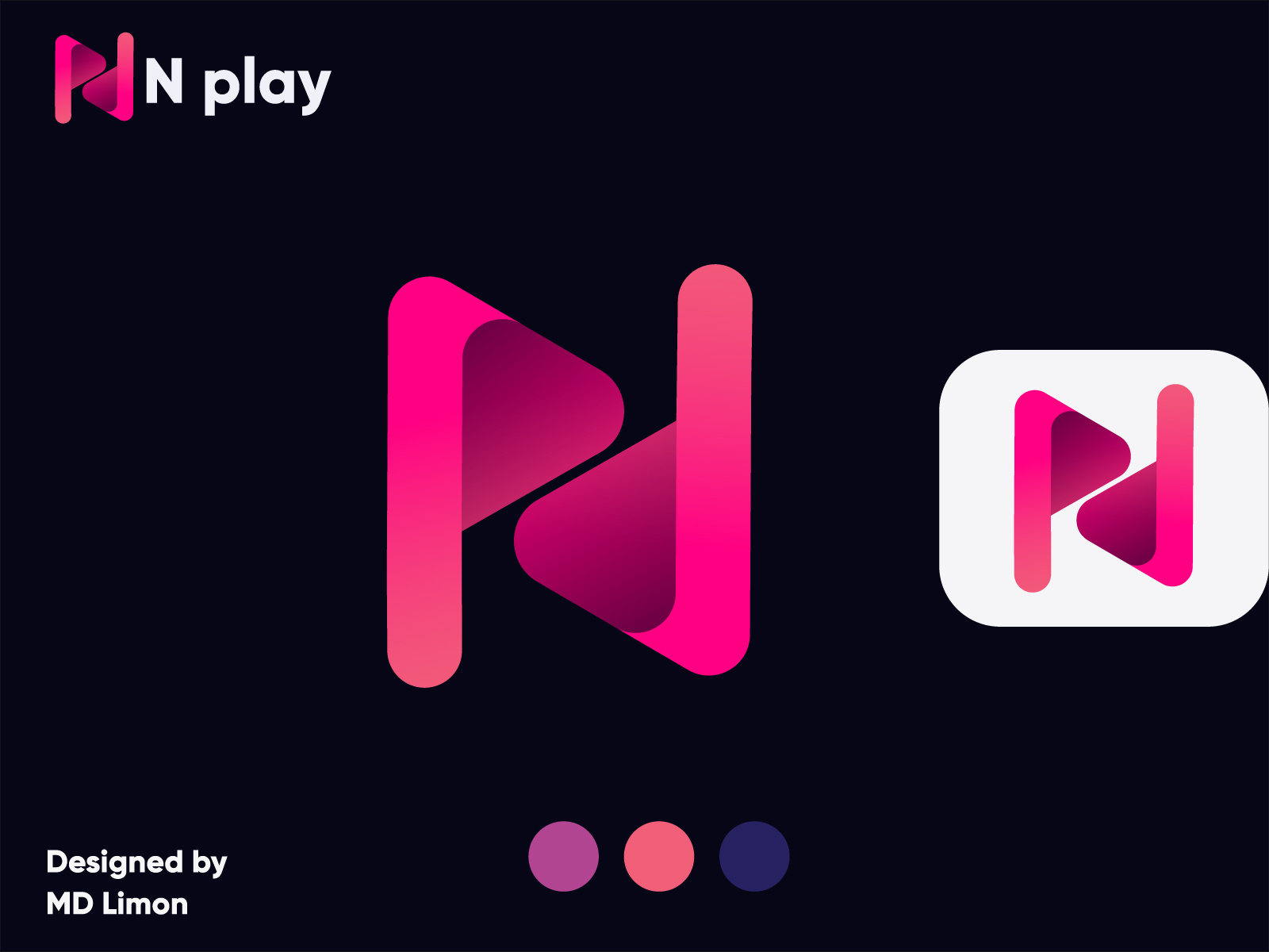 N play Logo by Md. Limon on Dribbble