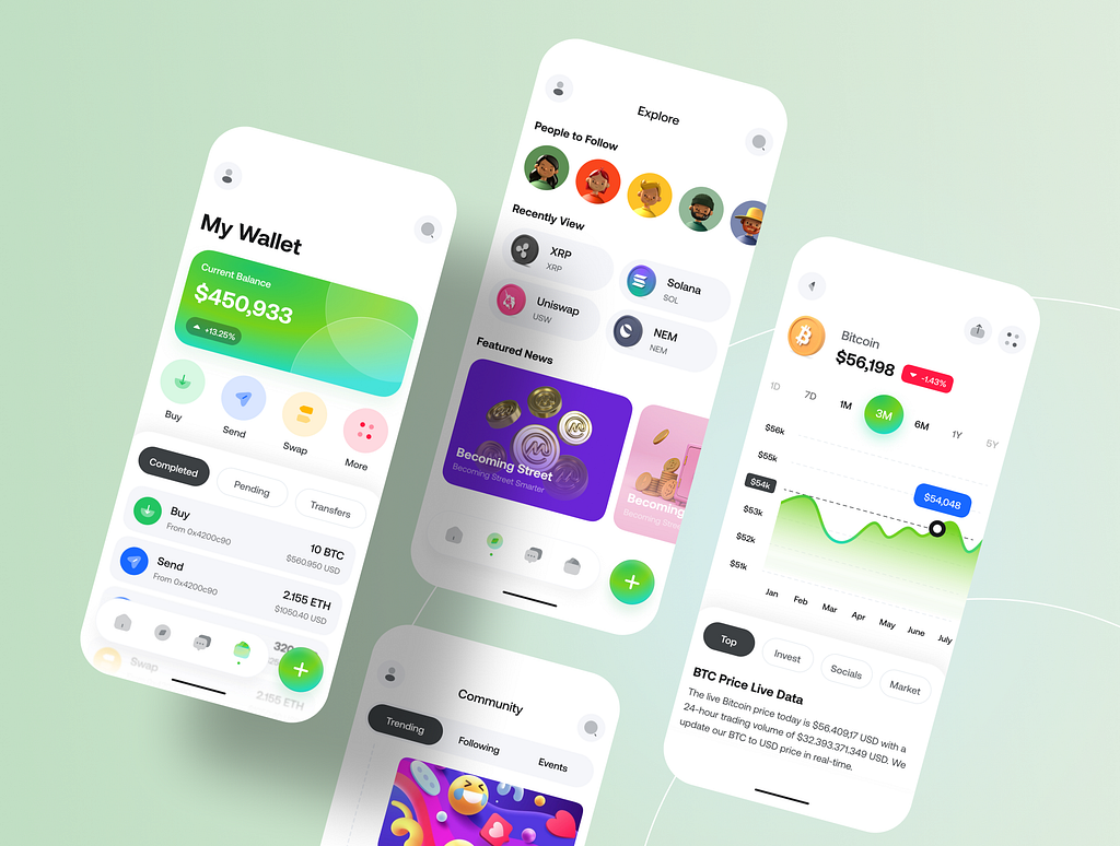 Crypto Community App UI Kit by FigmaUI4Free on Dribbble