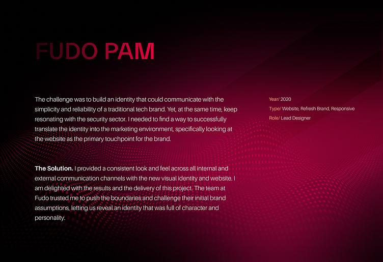Fudo Pam | Website Design by Arina Kurbatova 🇺🇦 on Dribbble