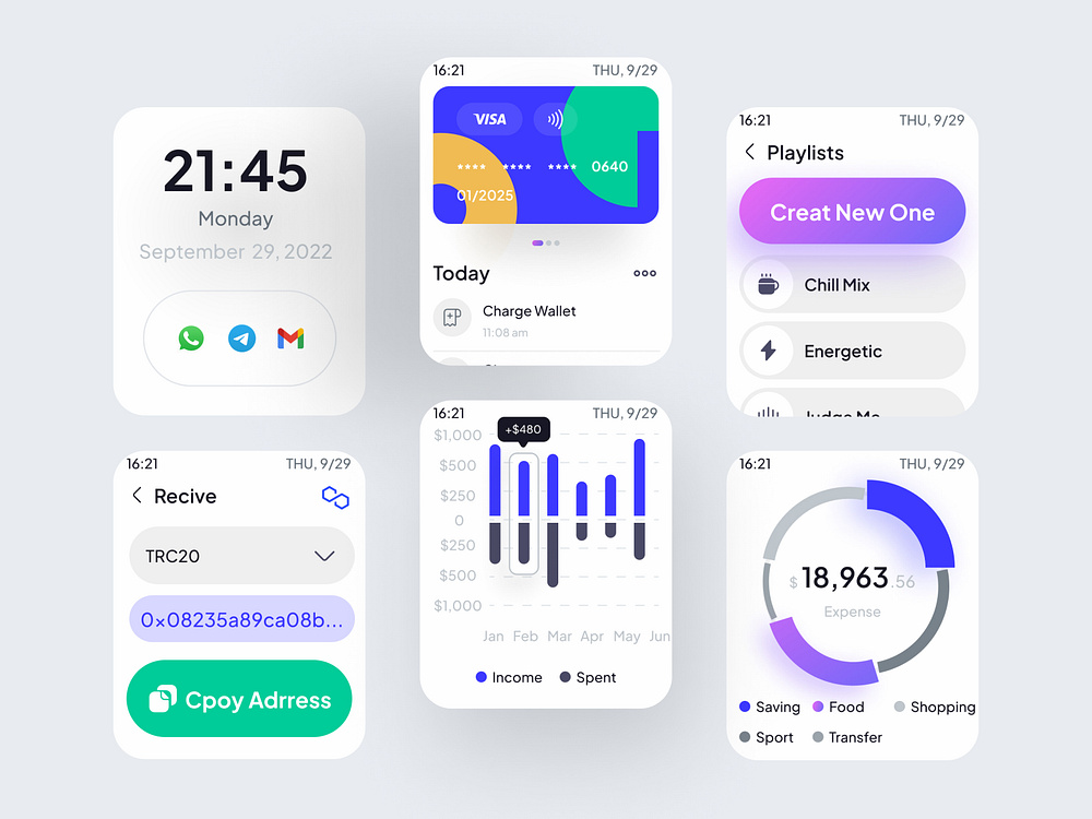 Iwatch UI Kit designs, themes, templates and downloadable graphic ...