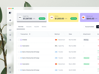 Transaction dashboard - Friendly UI kit by Victor Allegret on Dribbble