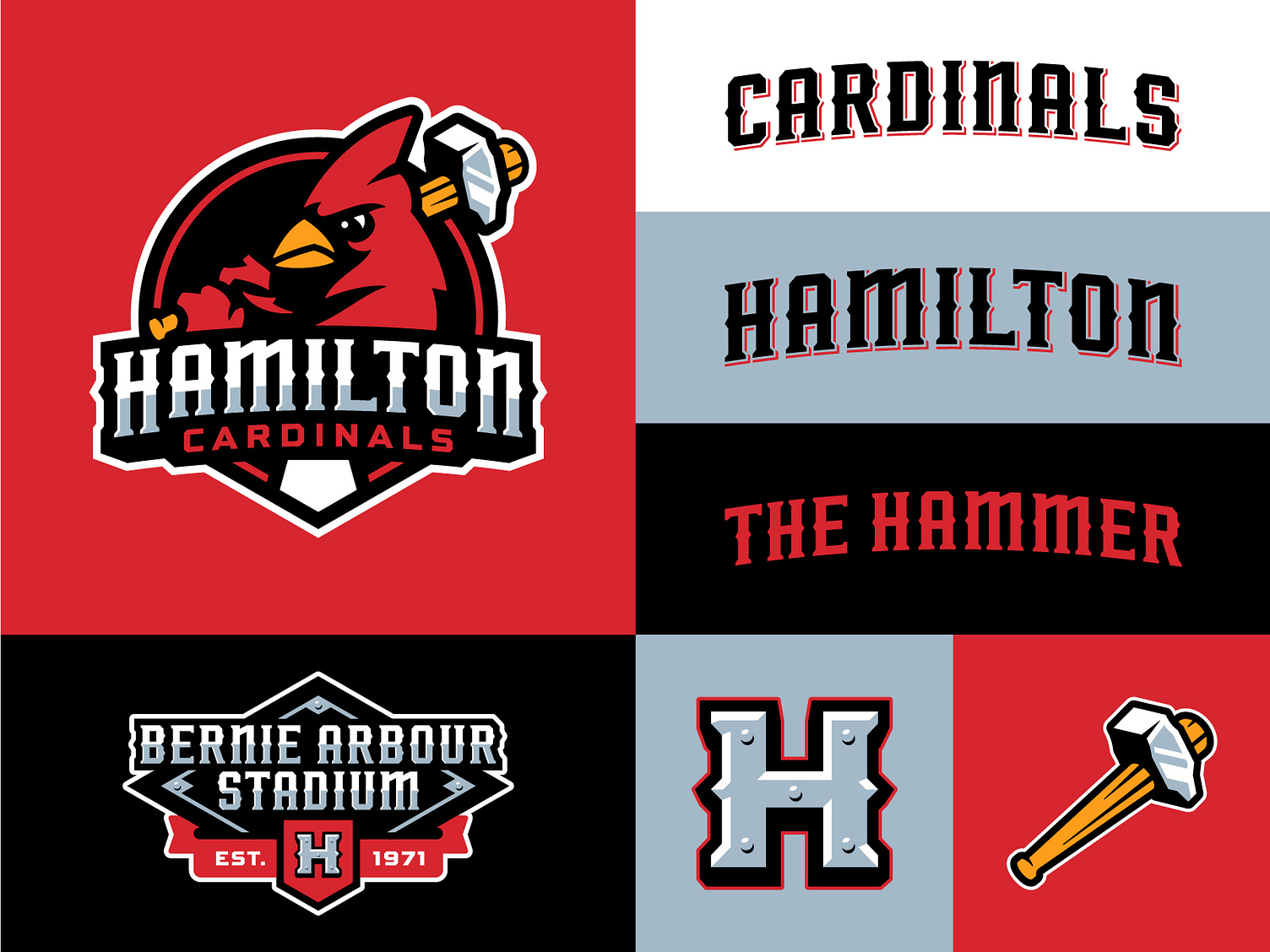 Hamilton Cardinals Rebrand by Matthew Doyle on Dribbble