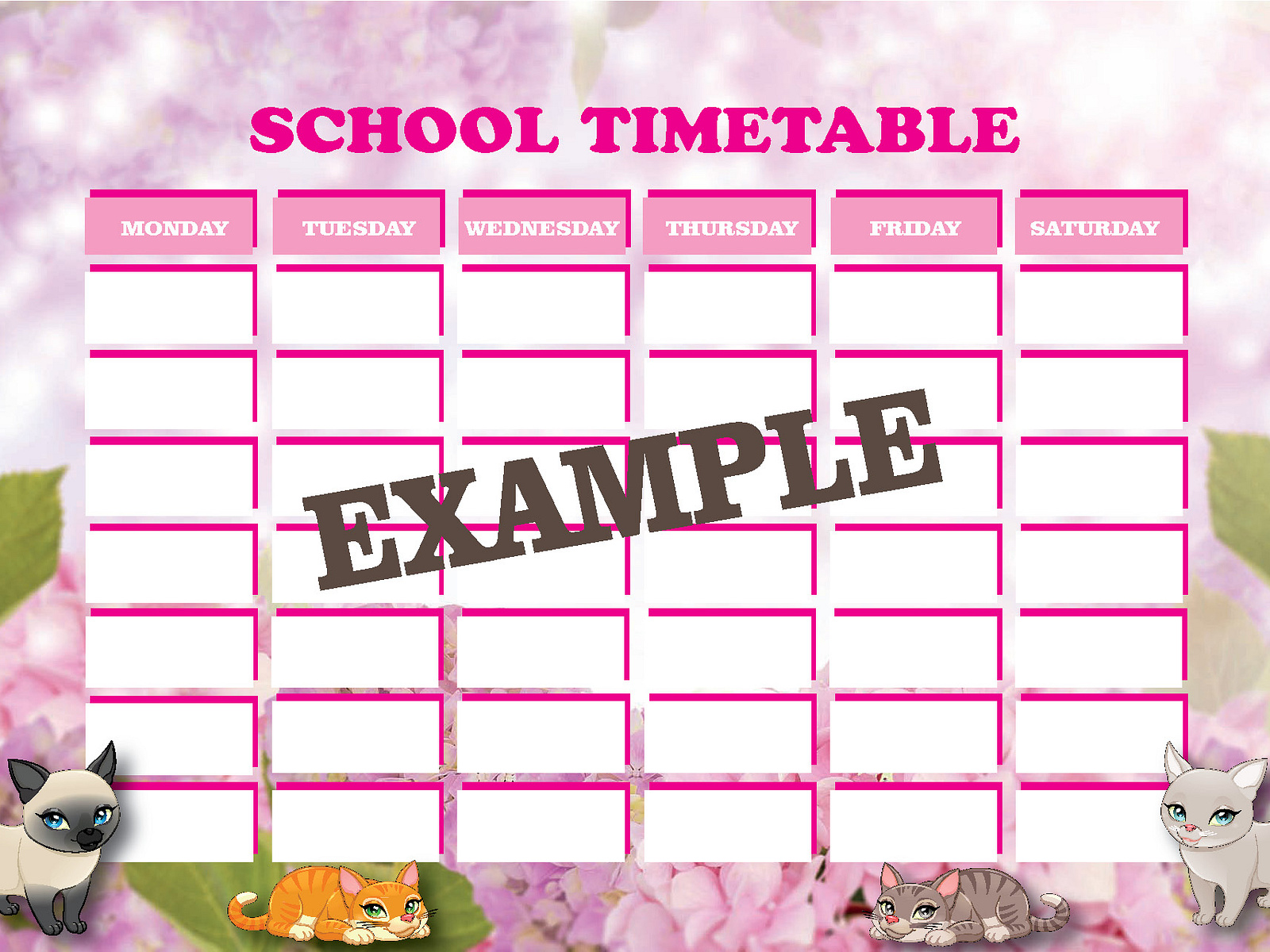 School timetable by LatinoGraf on Dribbble