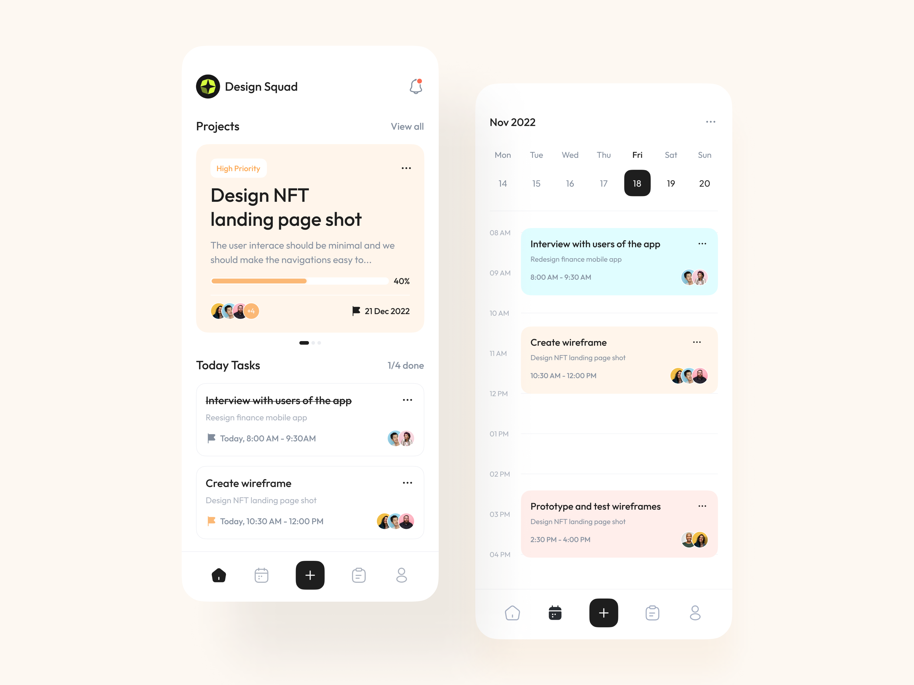 Task Management App by Fateme Zafarpour on Dribbble